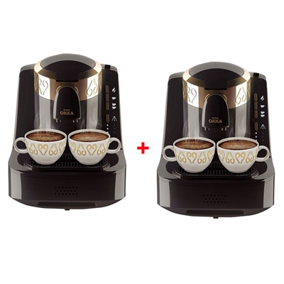 Buy Arzum OKKA Turkish Coffee Maker | 2-Piece Set (OK001) – Black ...