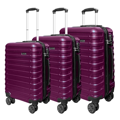 CLEENWOOD TROLLEY TRAVEL BAG Set (20" + 24" + 28") Burgundy | Eureka Kuwait