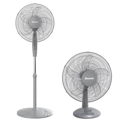 Buy Dexon Stand Fan SFD-16FG + Table Fan TFD-16DG (Gray) – Double ...