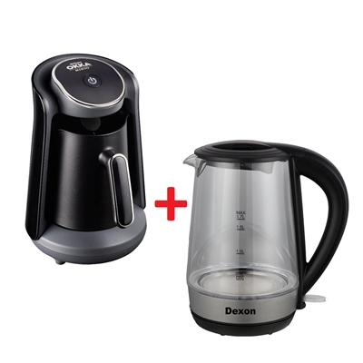 Buy Arzum Auto Turkish Coffee Maker OK004-K & Dexon Kettle DWK-58 Combo ...