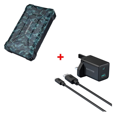 Buy RAVPower Power Bank PB096 + Wall Charger with Lightning Cable ...